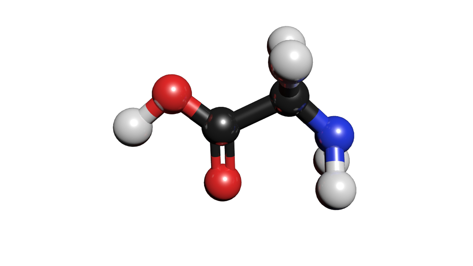 3D Model C2h5no2 Molecule Glycine - TurboSquid 1424765
