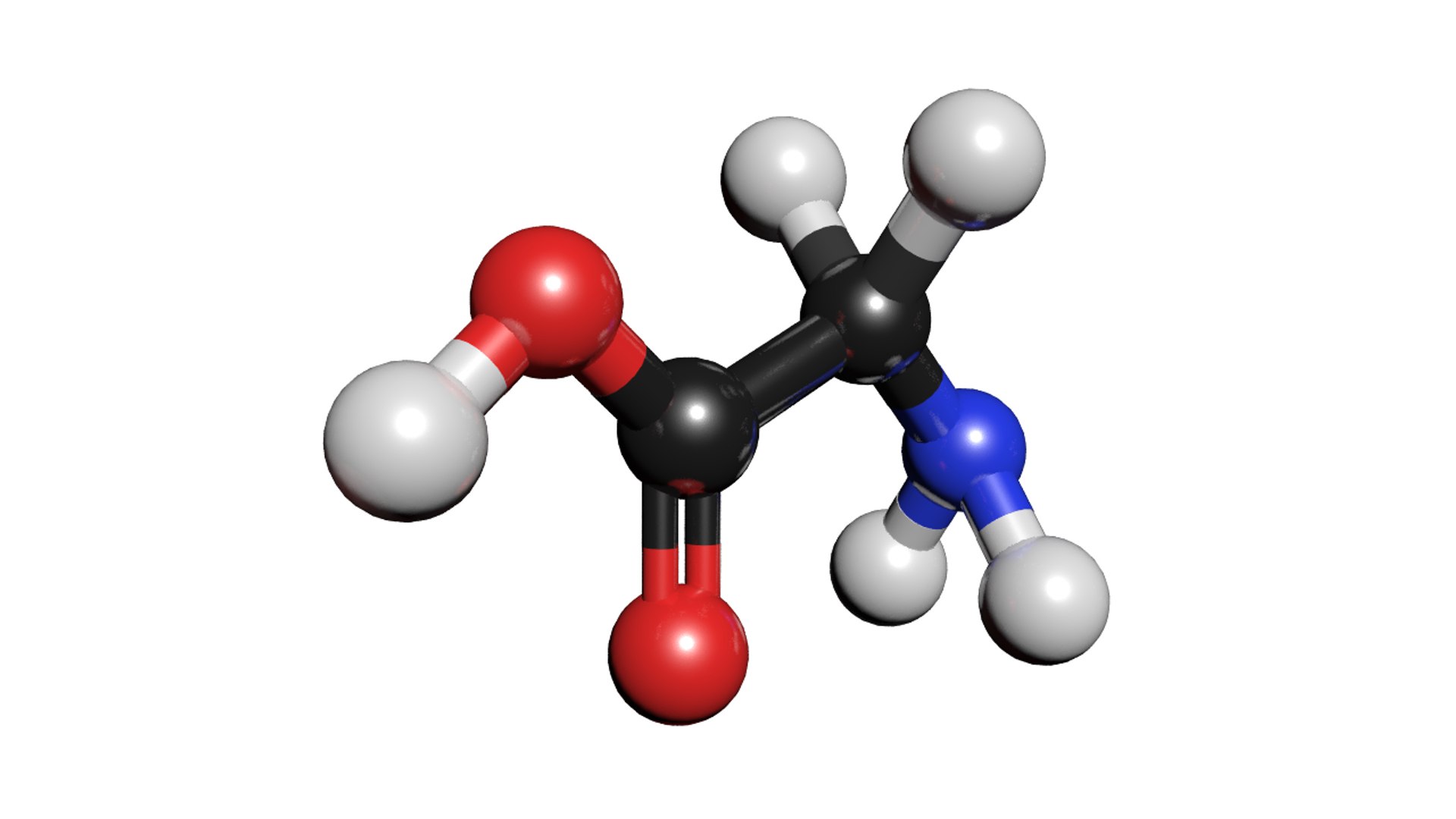 3D Model C2h5no2 Molecule Glycine - TurboSquid 1424765
