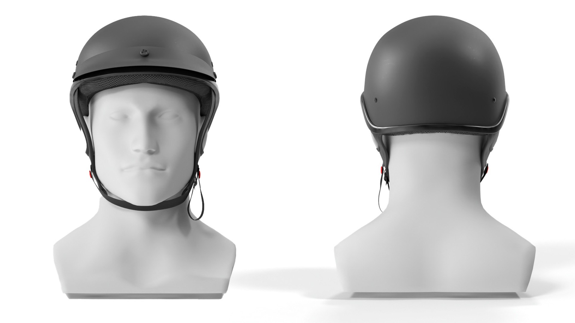 Classic Motorcycle Helmet On Mannequin Model - TurboSquid 2277402
