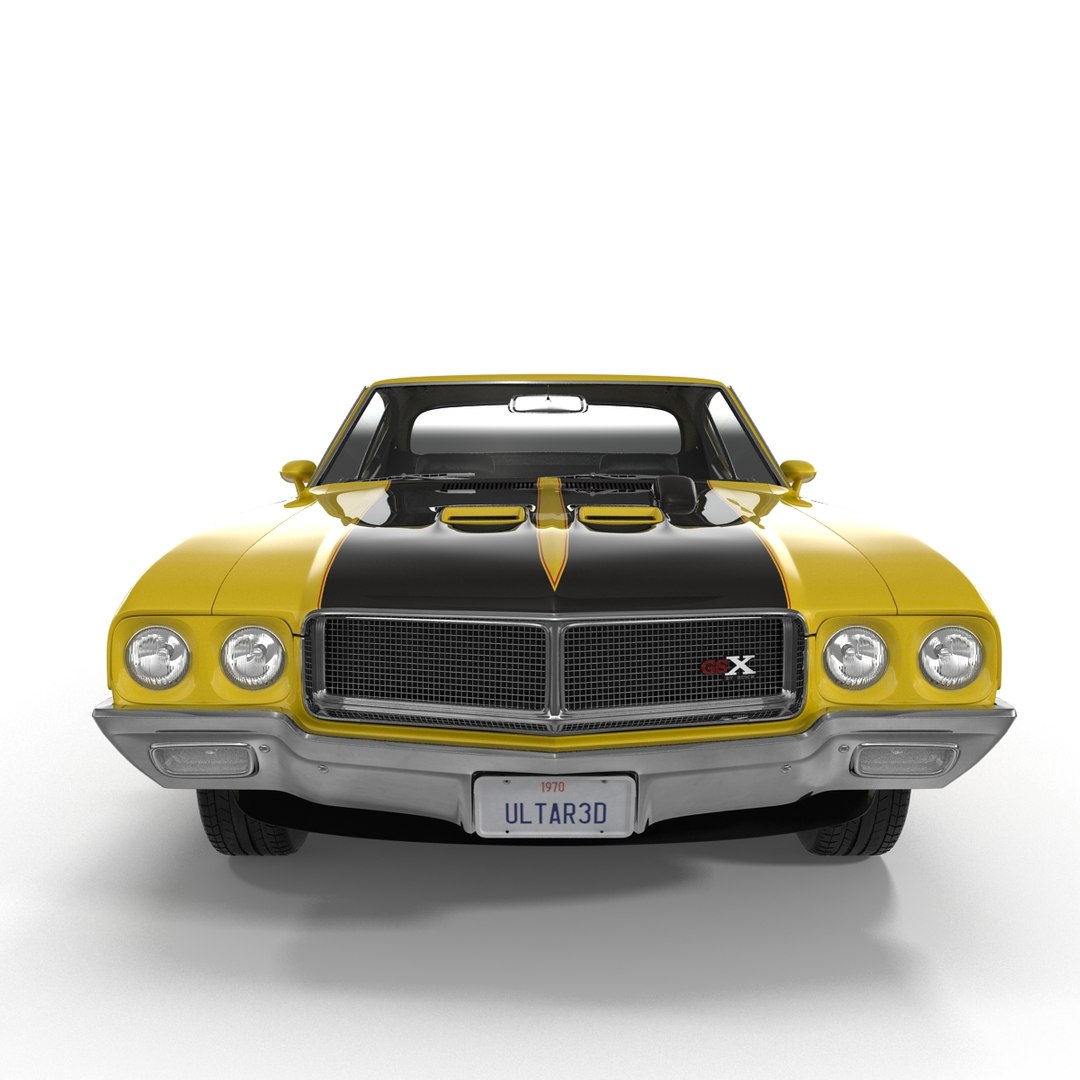 1970 Buick Gsx Muscle Car 3d Model