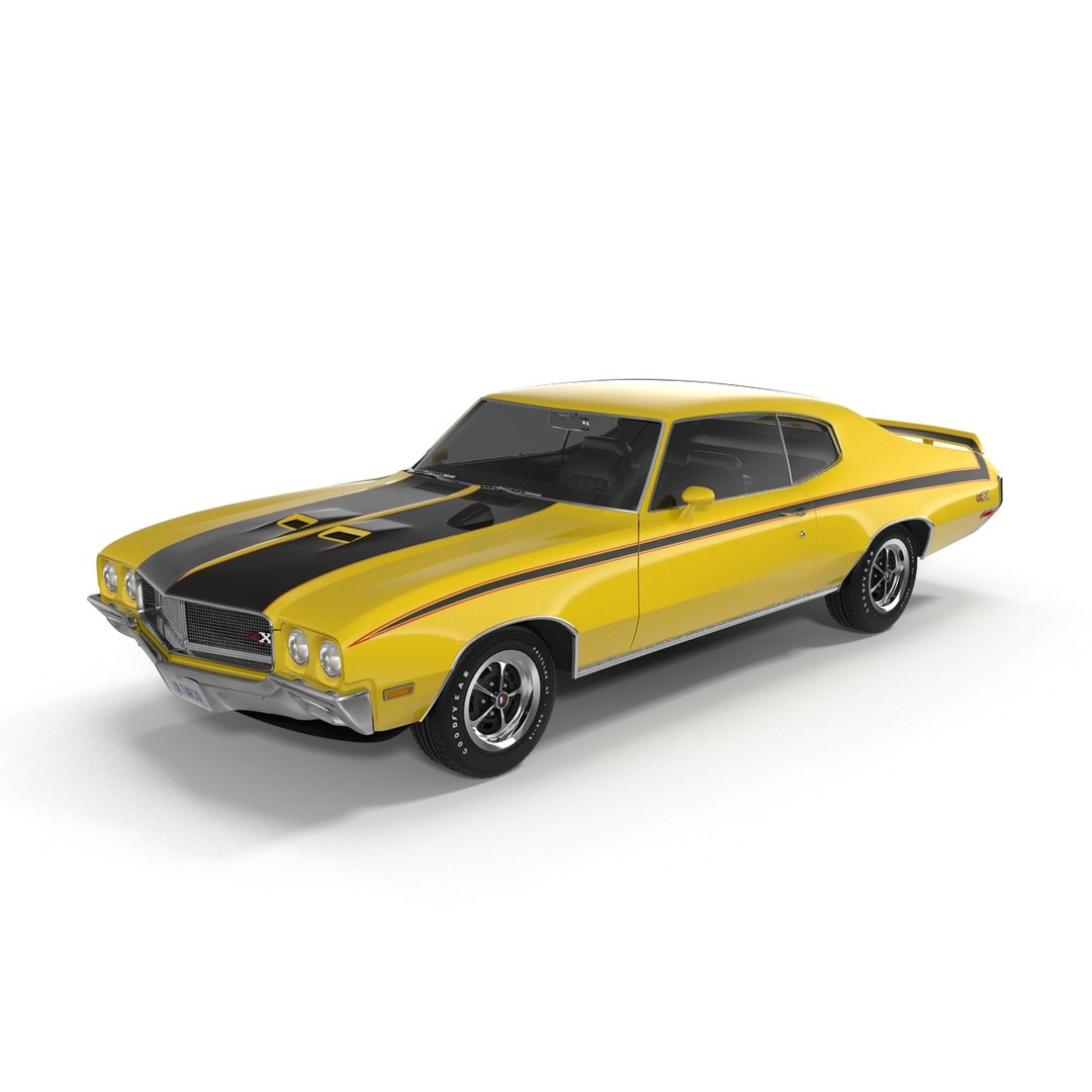 1970 Buick Gsx Muscle Car 3d Model