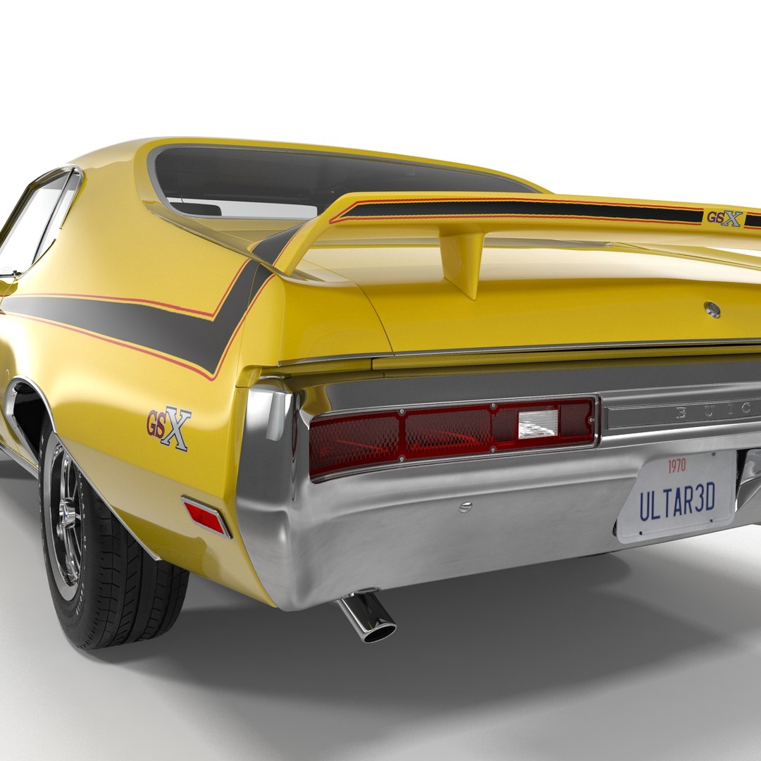 1970 buick gsx muscle car 3d model