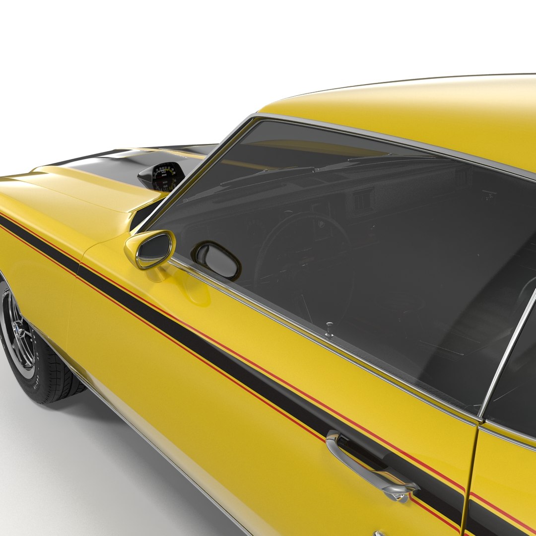 1970 Buick Gsx Muscle Car 3d Model