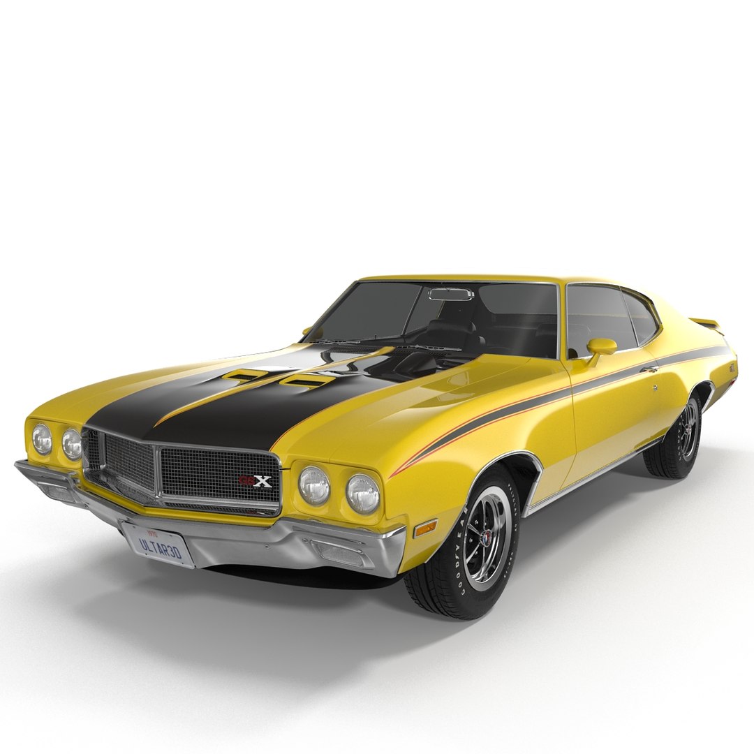 1970 Buick Gsx Muscle Car 3d Model
