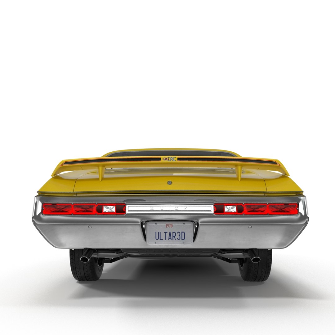 1970 Buick Gsx Muscle Car 3d Model