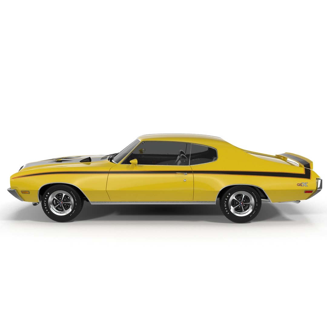 1970 Buick Gsx Muscle Car 3d Model