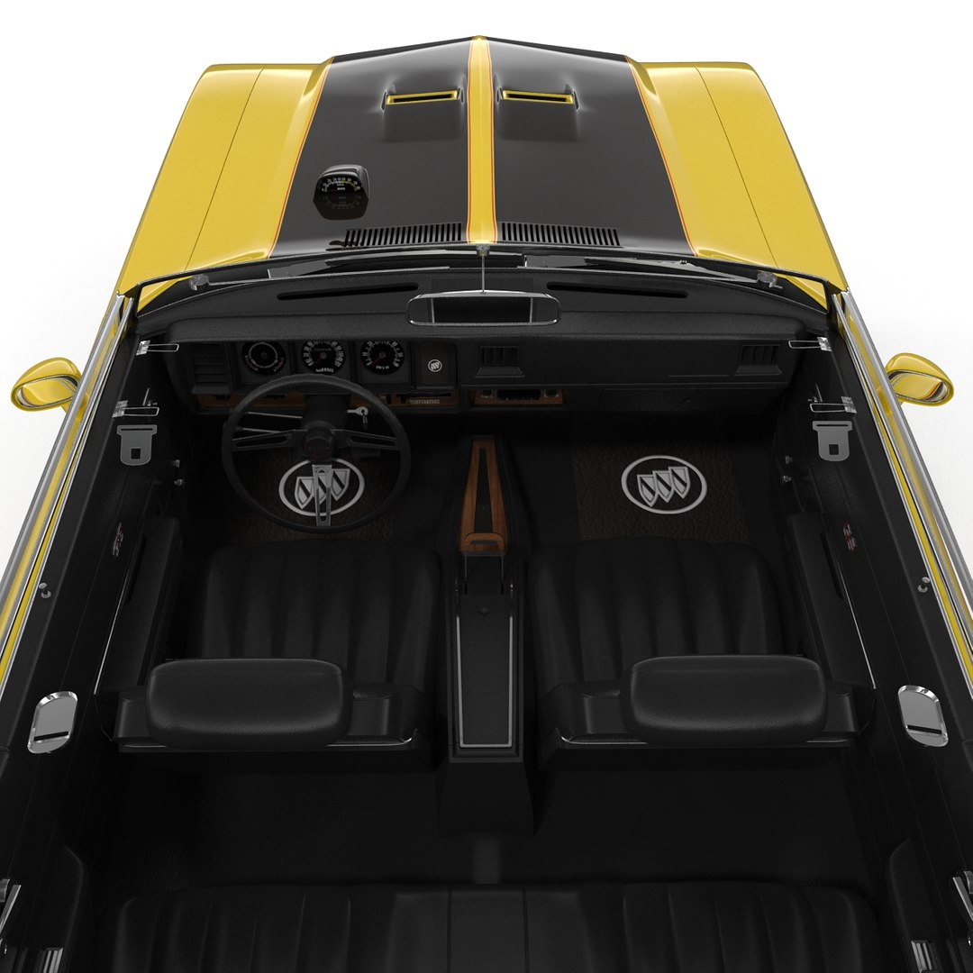 1970 Buick Gsx Muscle Car 3d Model