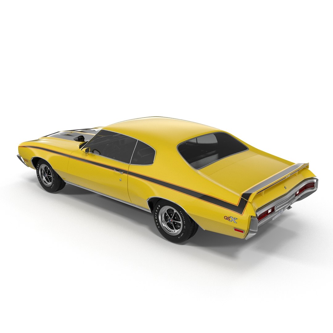 1970 Buick Gsx Muscle Car 3d Model