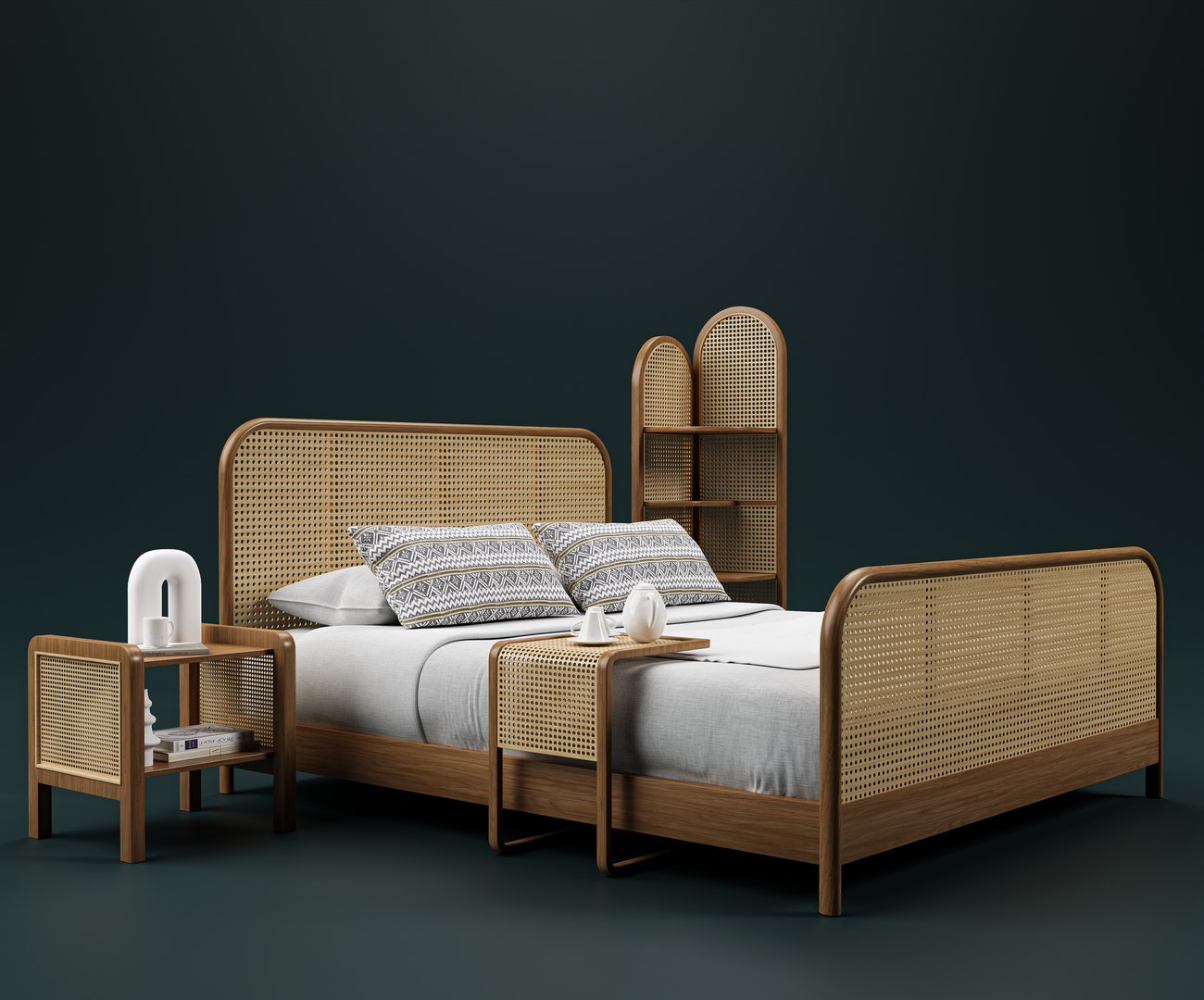 Bed Set 3D - TurboSquid 2135977