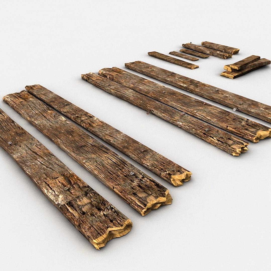 Wooden Planks 3d 3ds