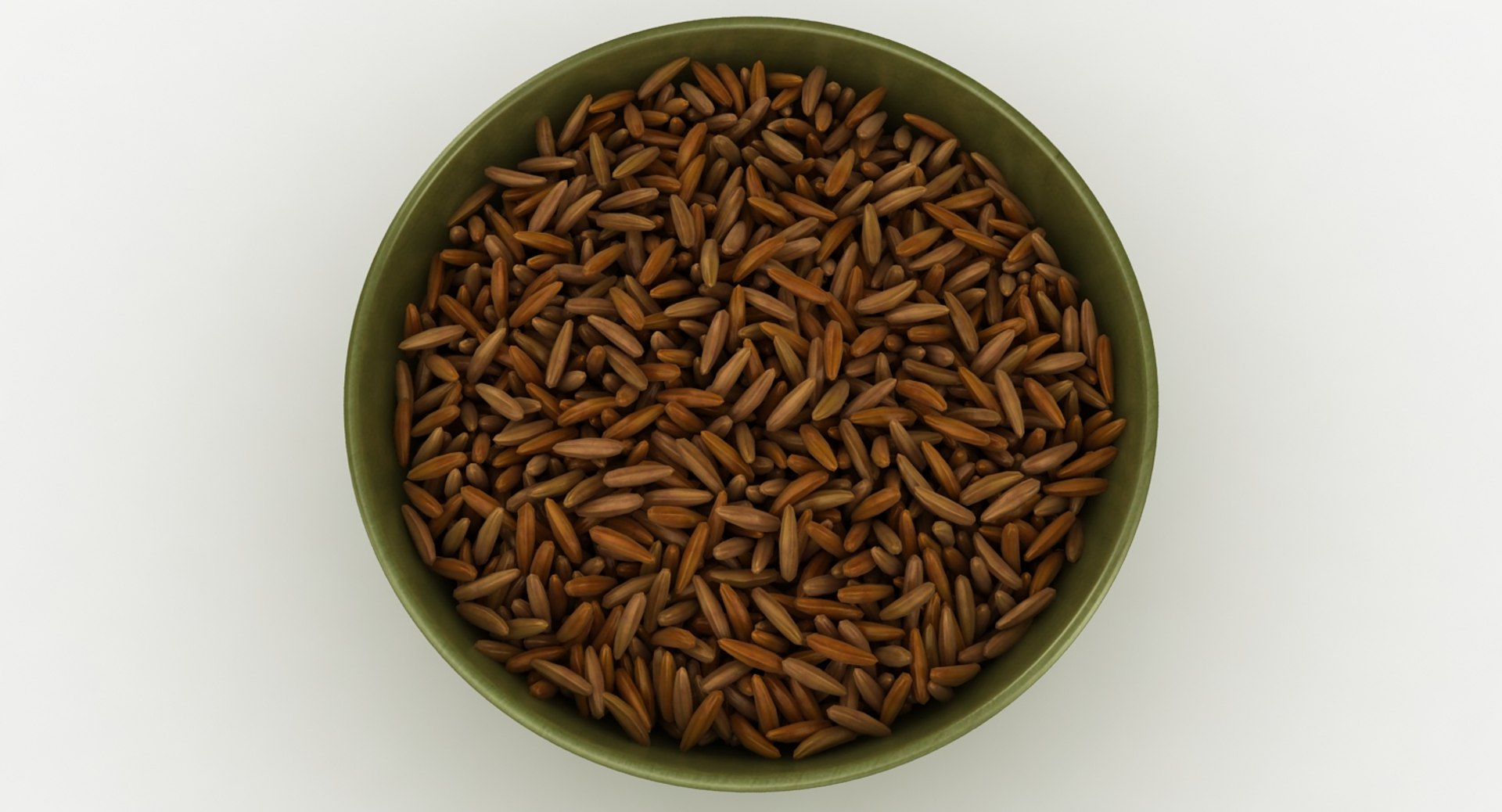 3D realistic brown rice bowl model - TurboSquid 1171067