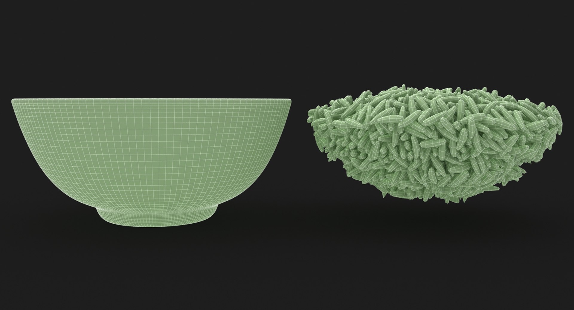 3D realistic brown rice bowl model - TurboSquid 1171067