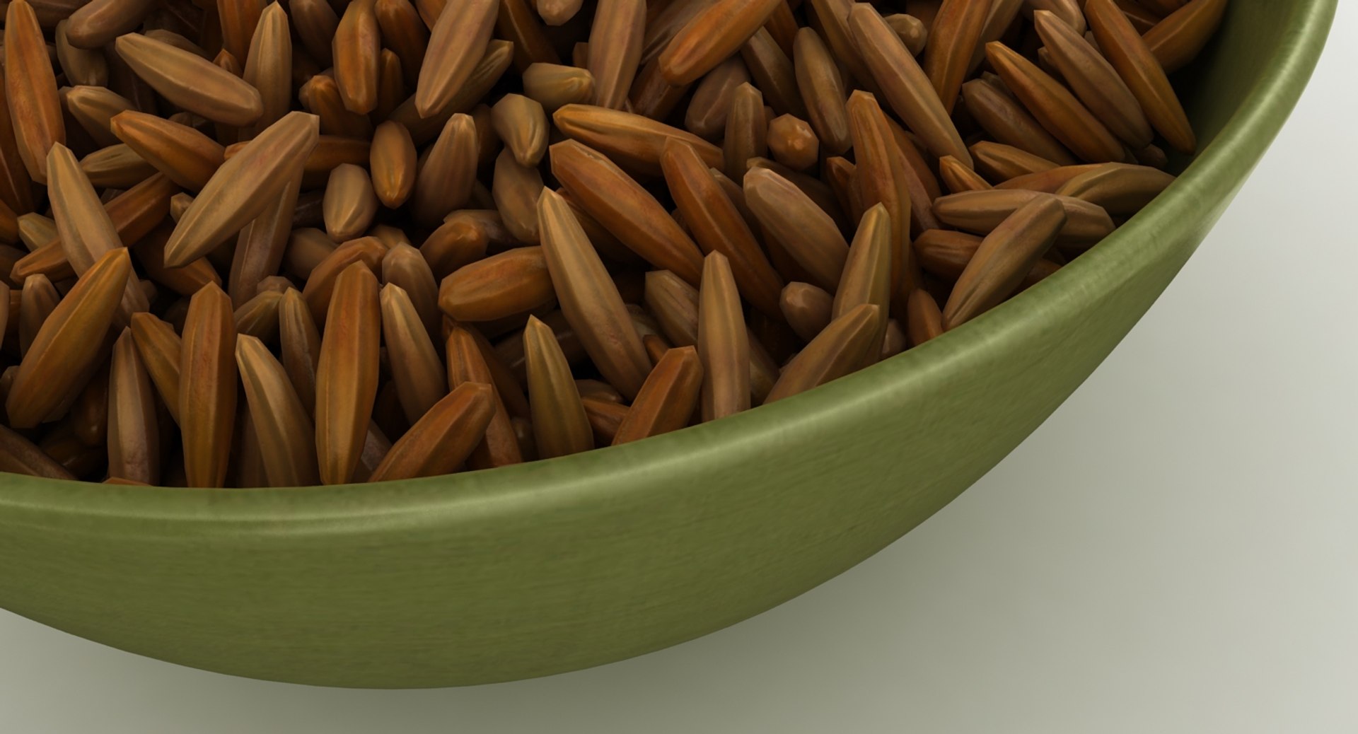 3D realistic brown rice bowl model - TurboSquid 1171067