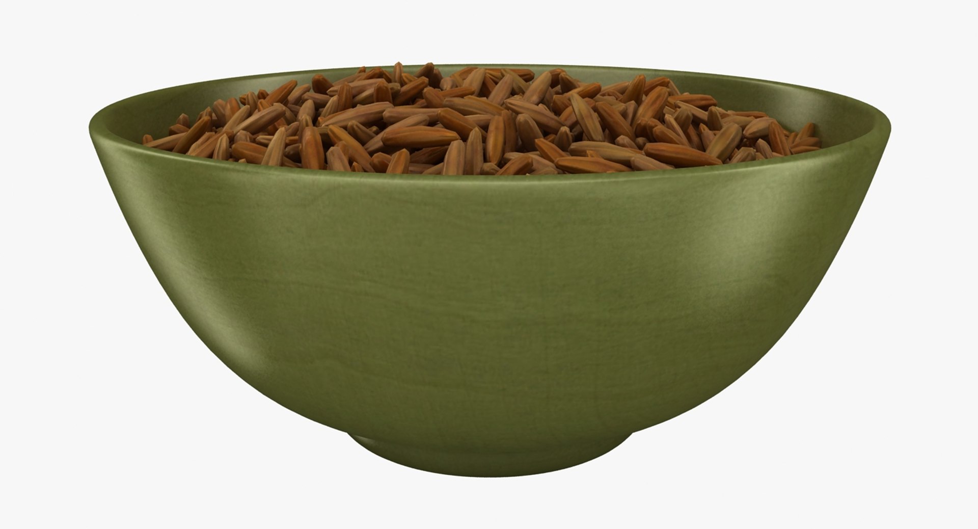 3D realistic brown rice bowl model - TurboSquid 1171067