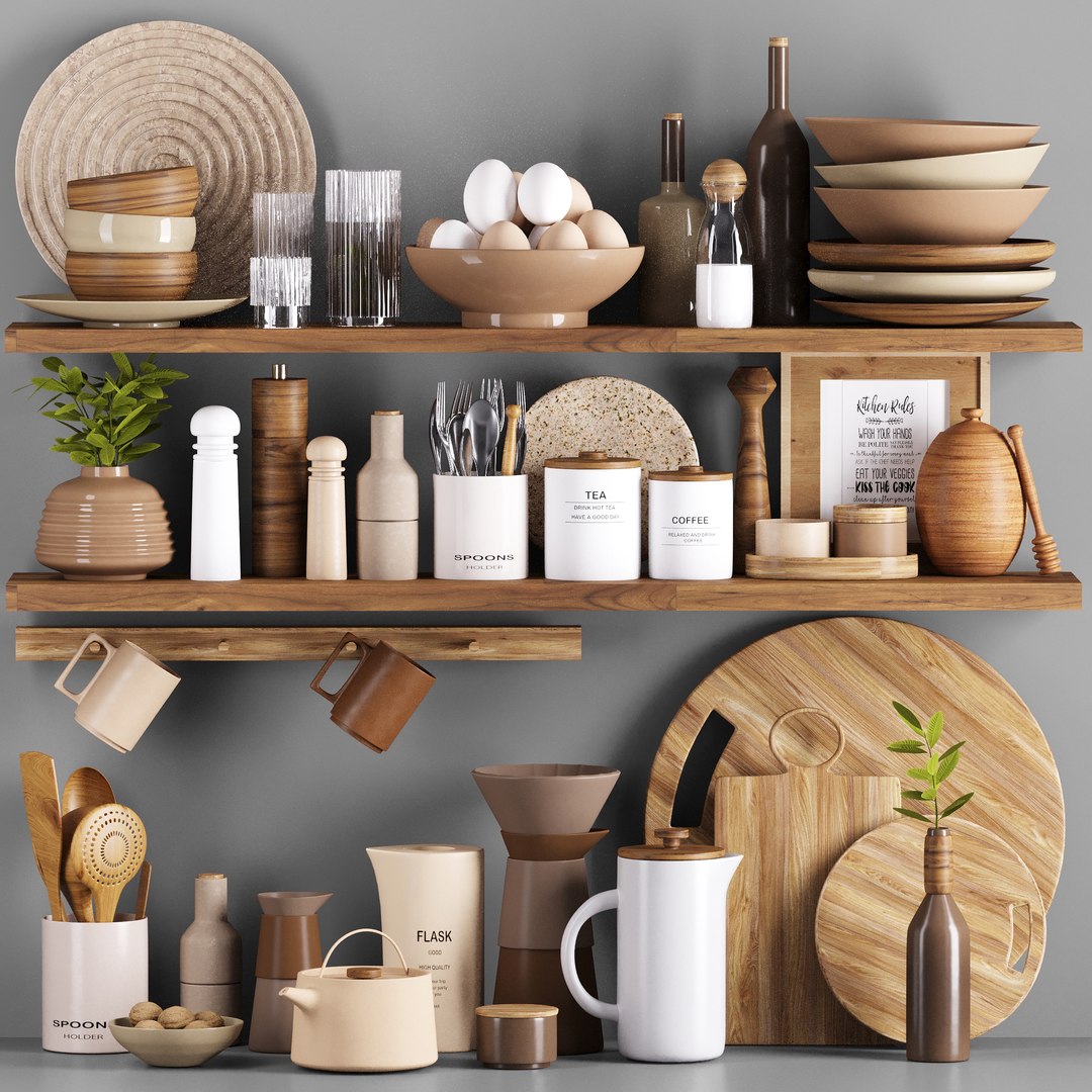 Kitchen Accessories 3D Model - TurboSquid 2040901