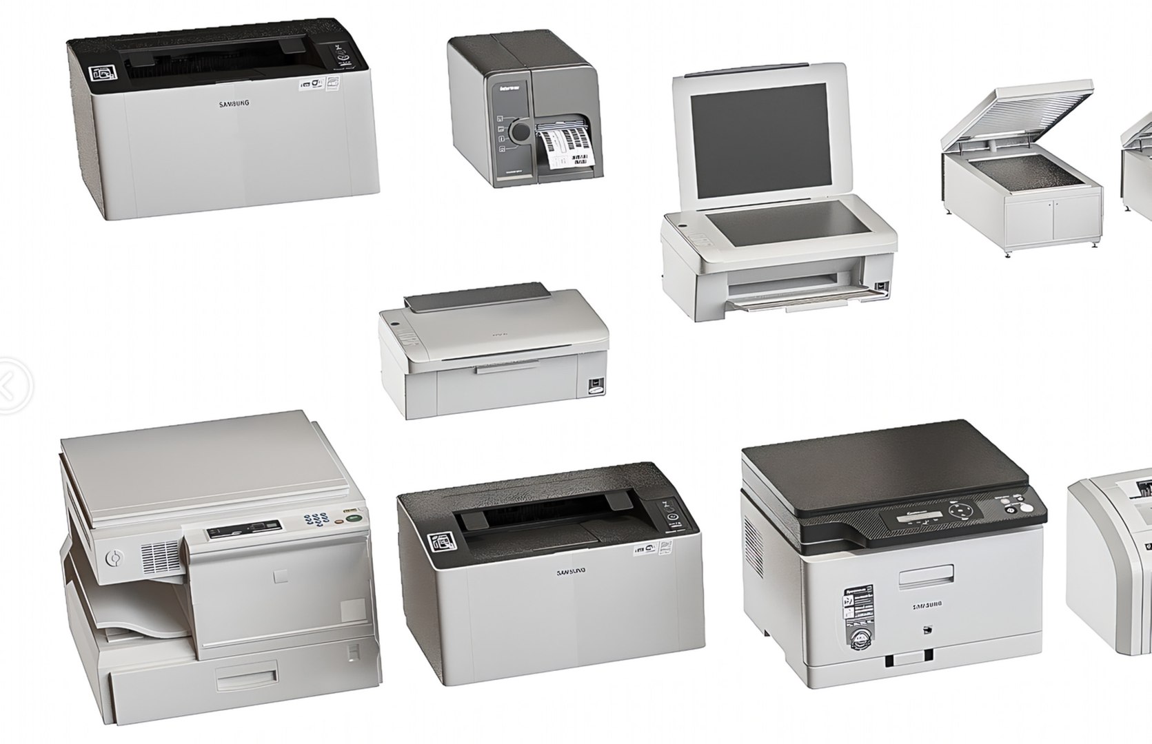3D Printers And Copiers Printer And Copier Collection - TurboSquid 2413081