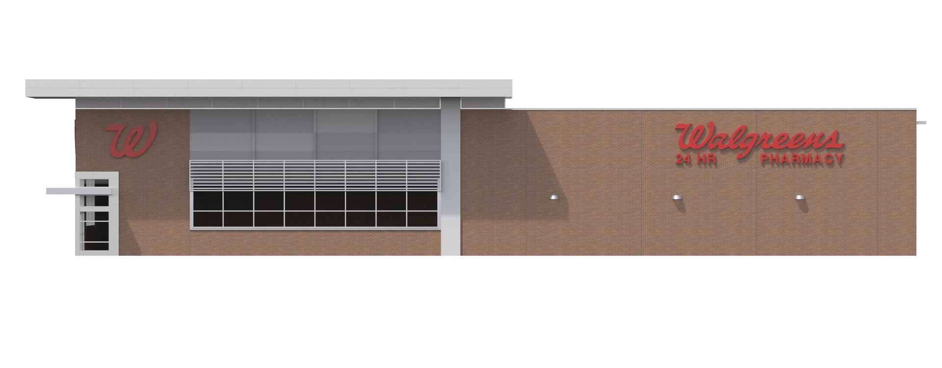 3D Retail Walgreens Building - TurboSquid 1238856