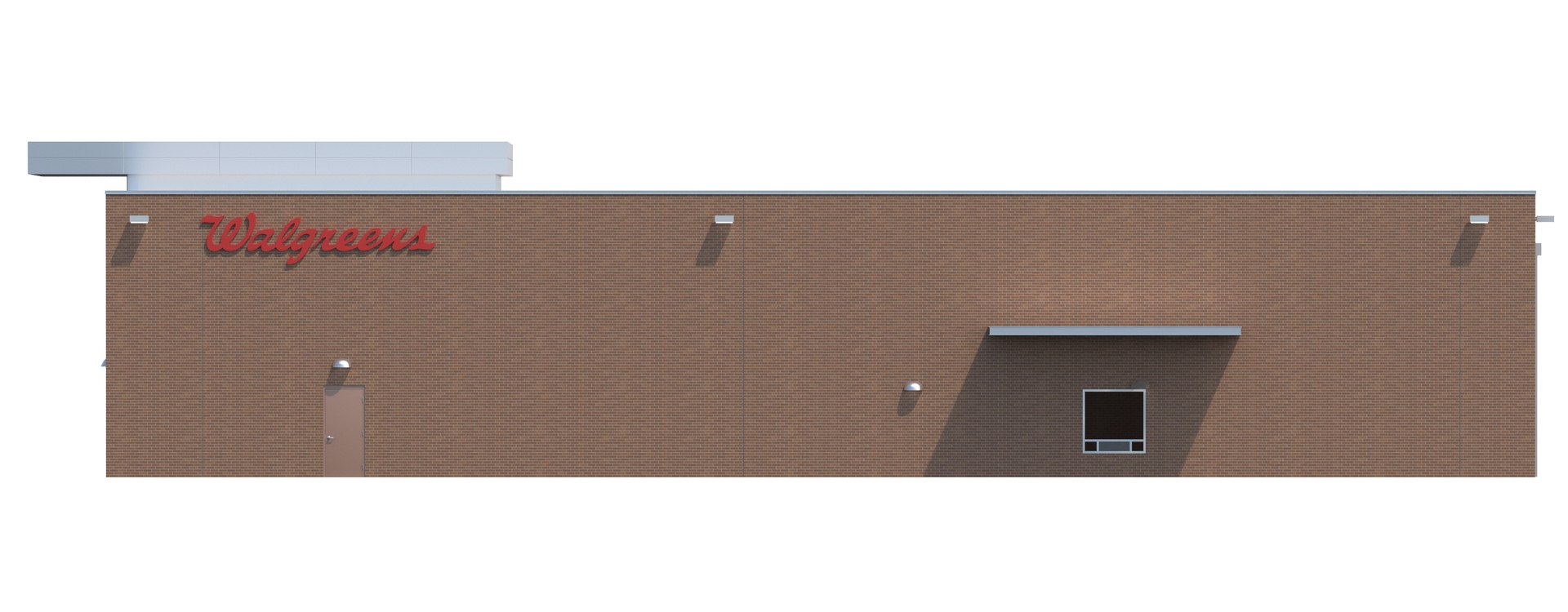 3D Retail Walgreens Building - TurboSquid 1238856
