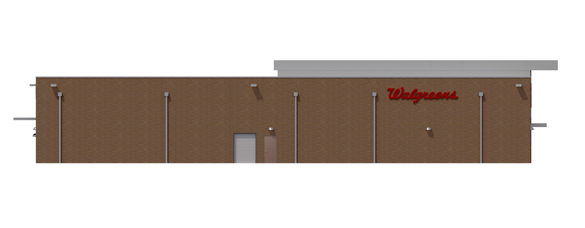 3D Retail Walgreens Building - TurboSquid 1238856