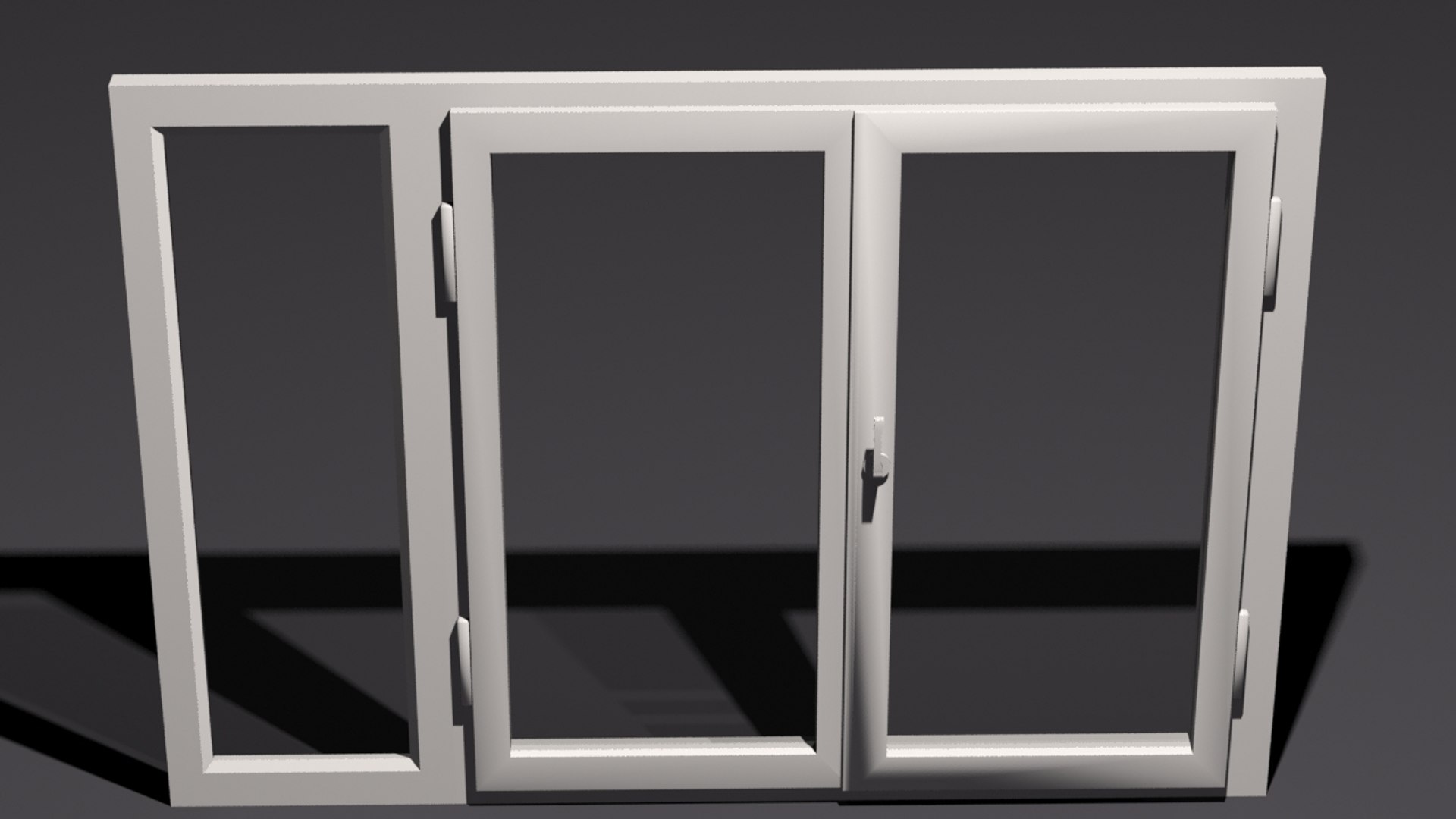 3d model of interior design window