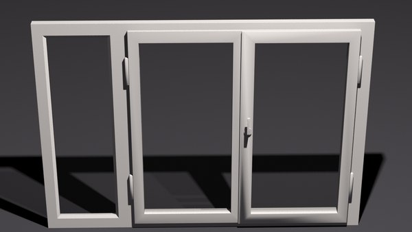 3d model of interior design window