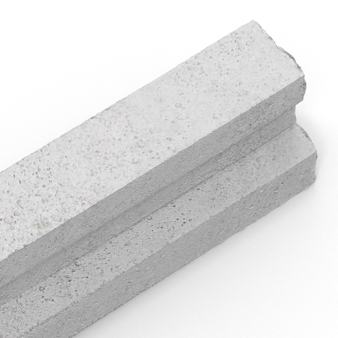 3d model concrete t-beam chunk