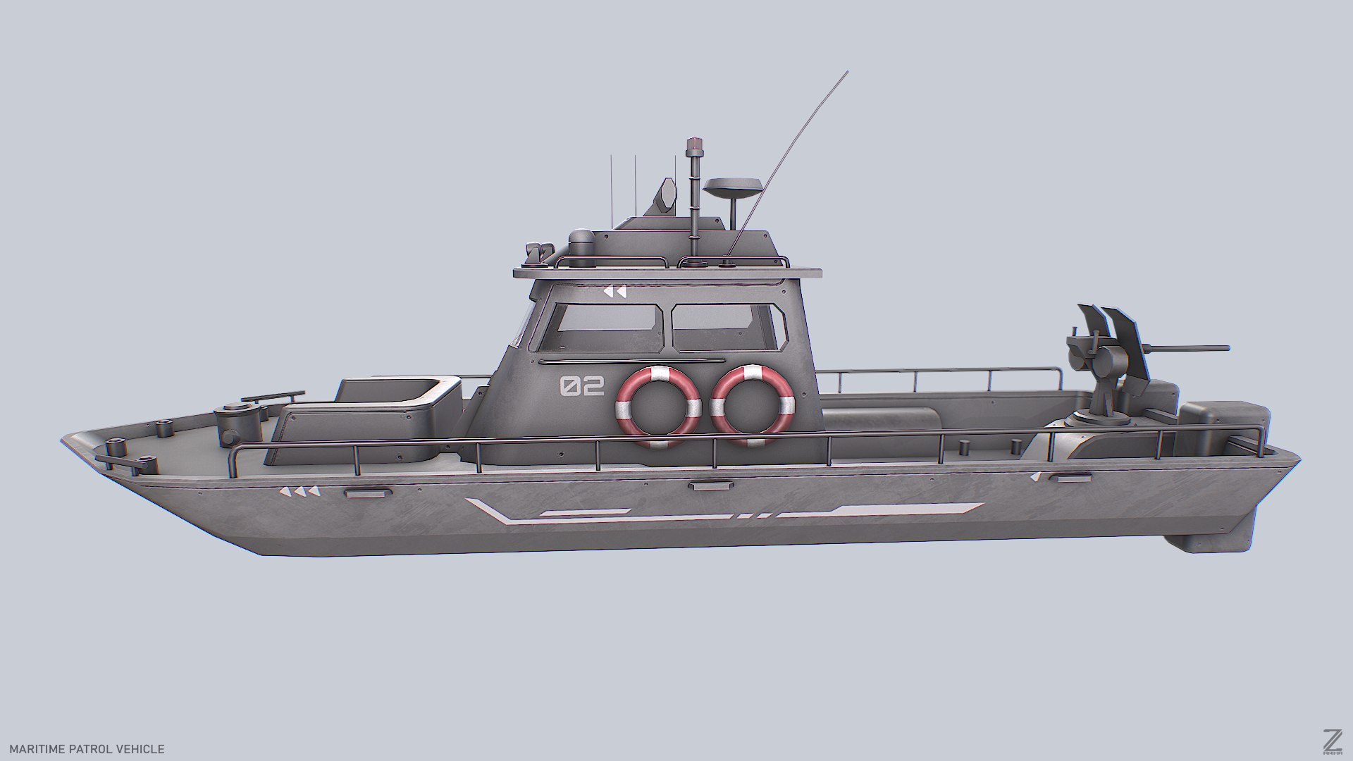 Maritime patrol vehicle 3D model - TurboSquid 2166388