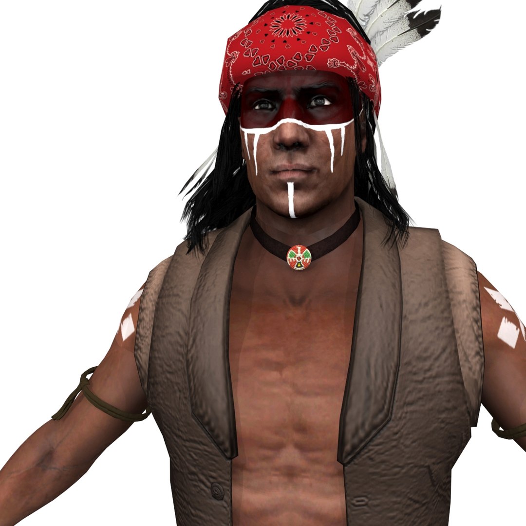 3D Native American Man - TurboSquid 1258034