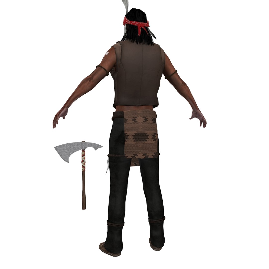 3D Native American Man - TurboSquid 1258034