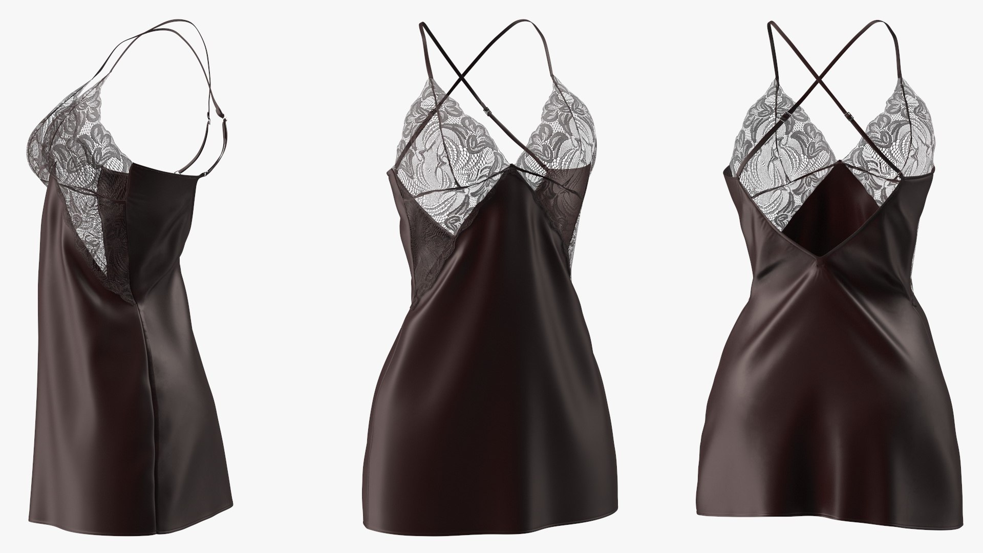Asian Woman With Lingerie Nightwear Collection 3D Model - TurboSquid ...