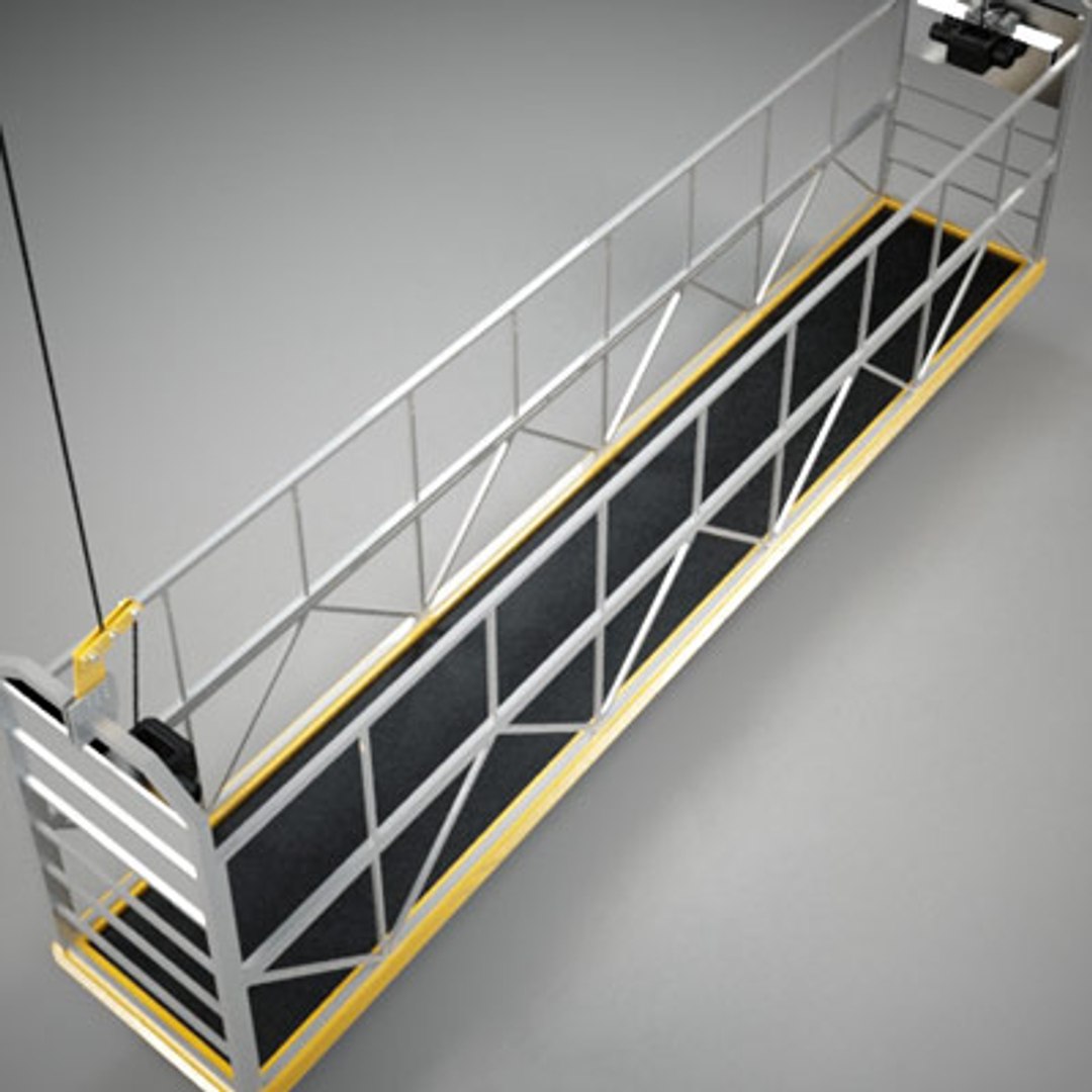 Windows Cleaning Platform 3d Model