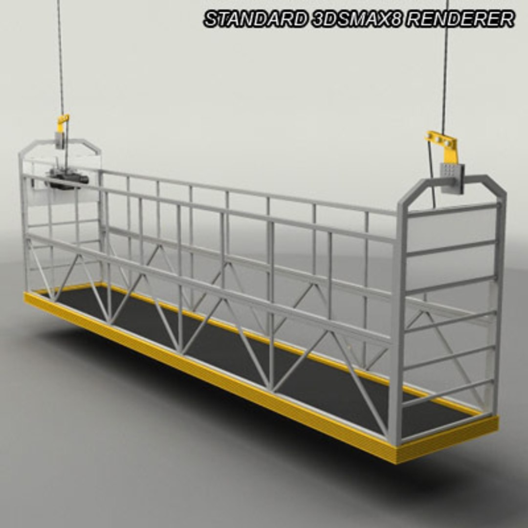 Windows Cleaning Platform 3d Model