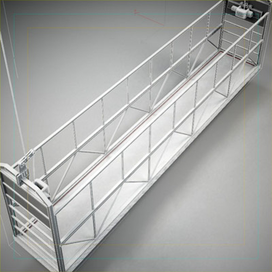 Windows Cleaning Platform 3d Model