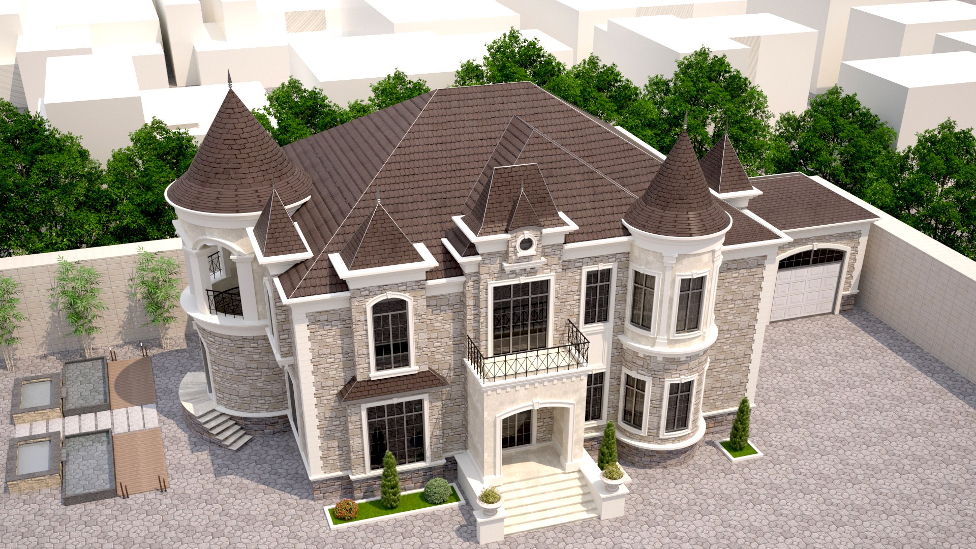 Castle House 3D Model - TurboSquid 1514824