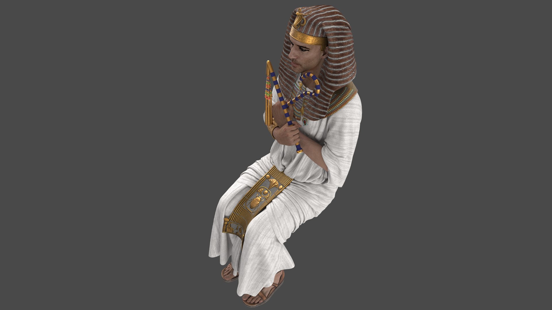 Pharaoh Ceremonial 3D Model - TurboSquid 2147909