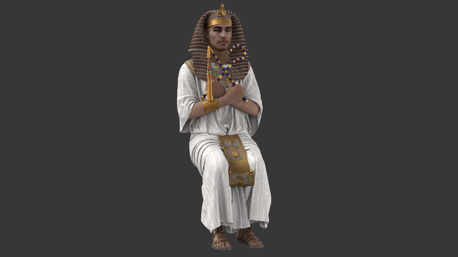 Pharaoh Ceremonial 3D Model - TurboSquid 2147909