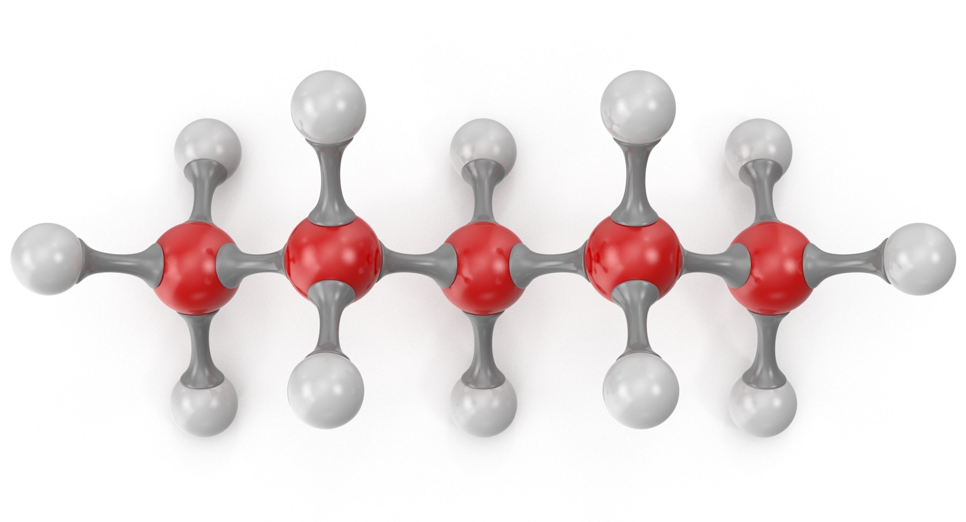3D Pentane Molecular - TurboSquid 1276231