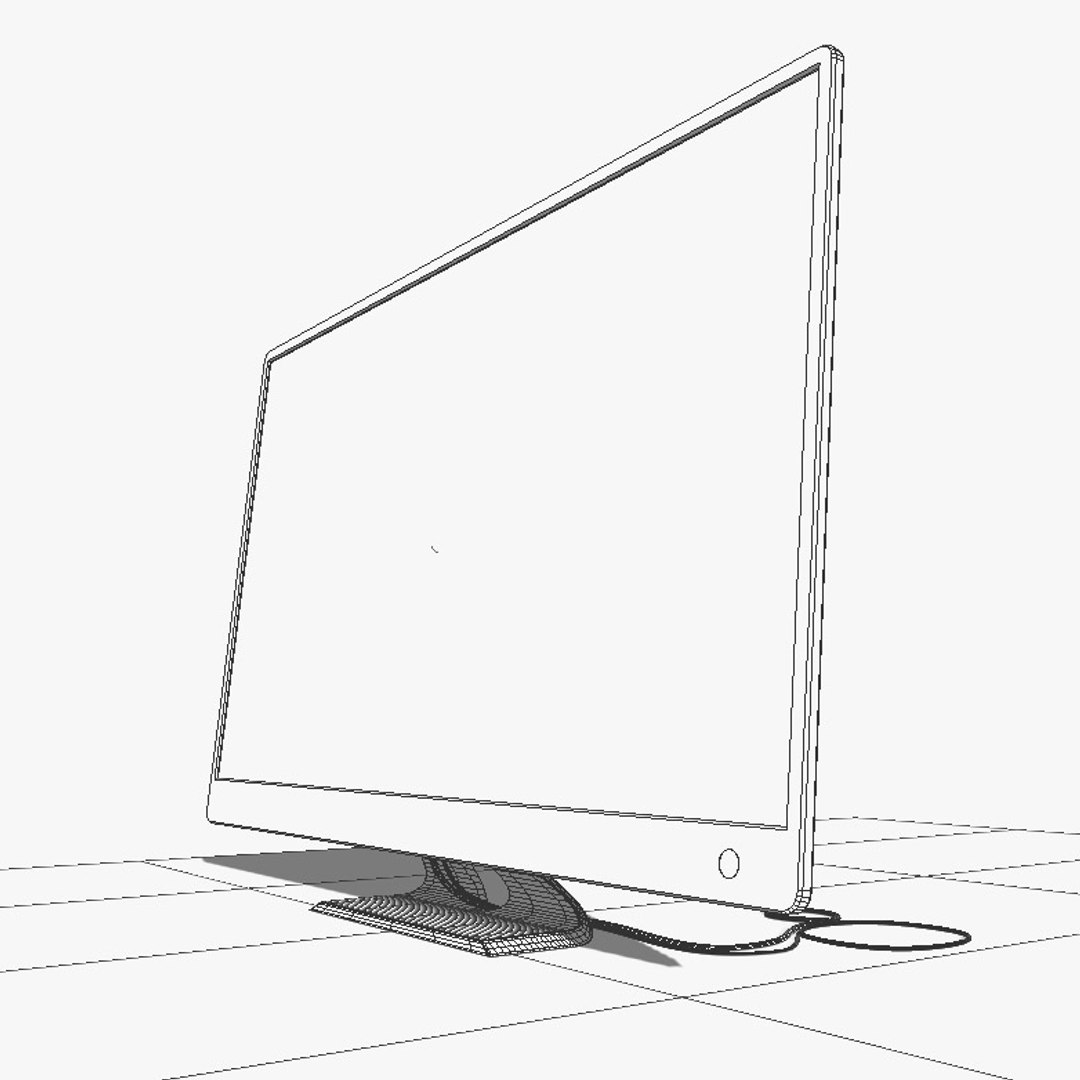 3d Generic Digital Widescreen Monitor