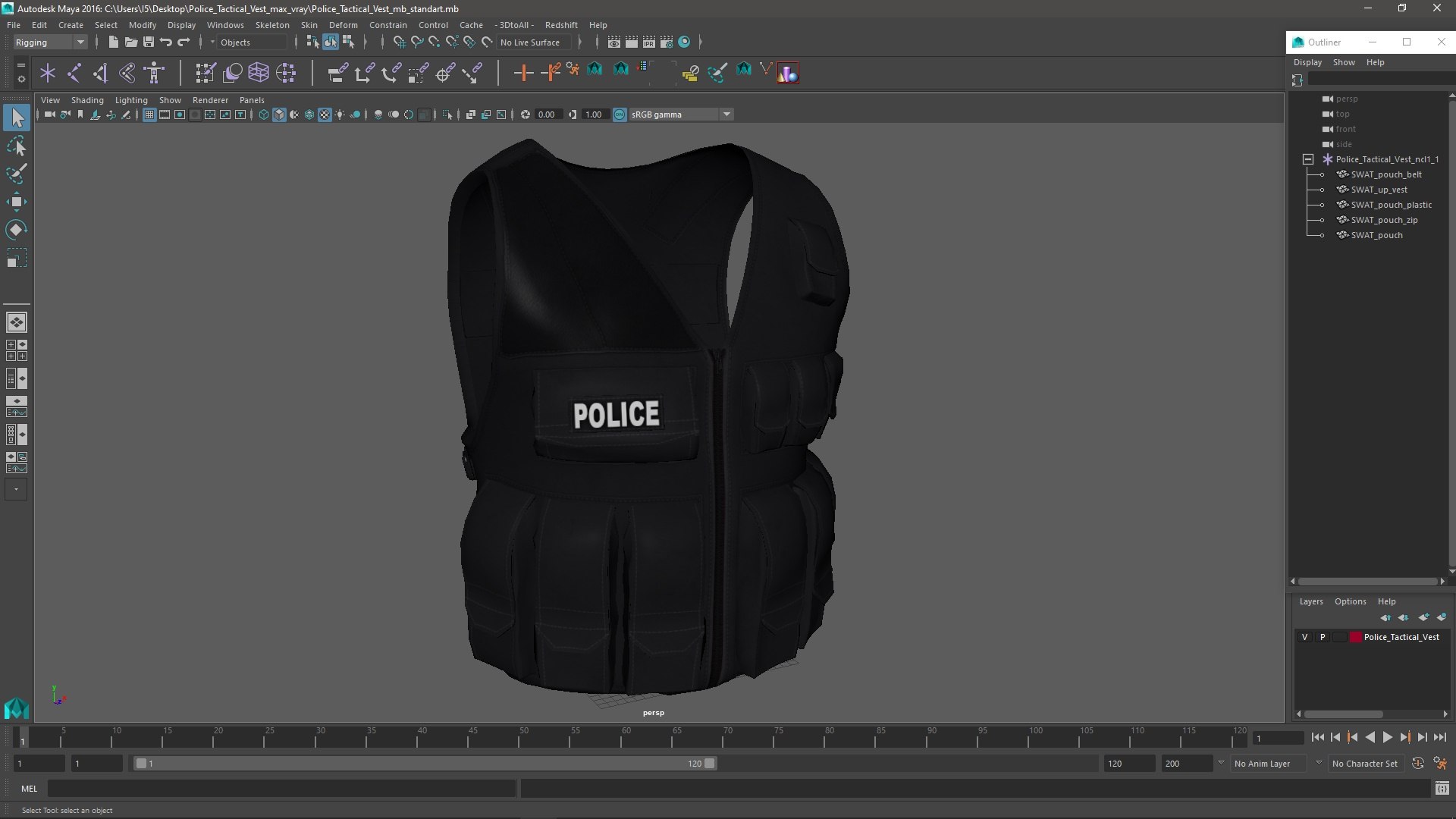 3D Police Tactical Vest Model - TurboSquid 2230271