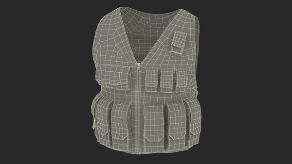 3D модель Полицейский тактический жилет - TurboSquid 2230271