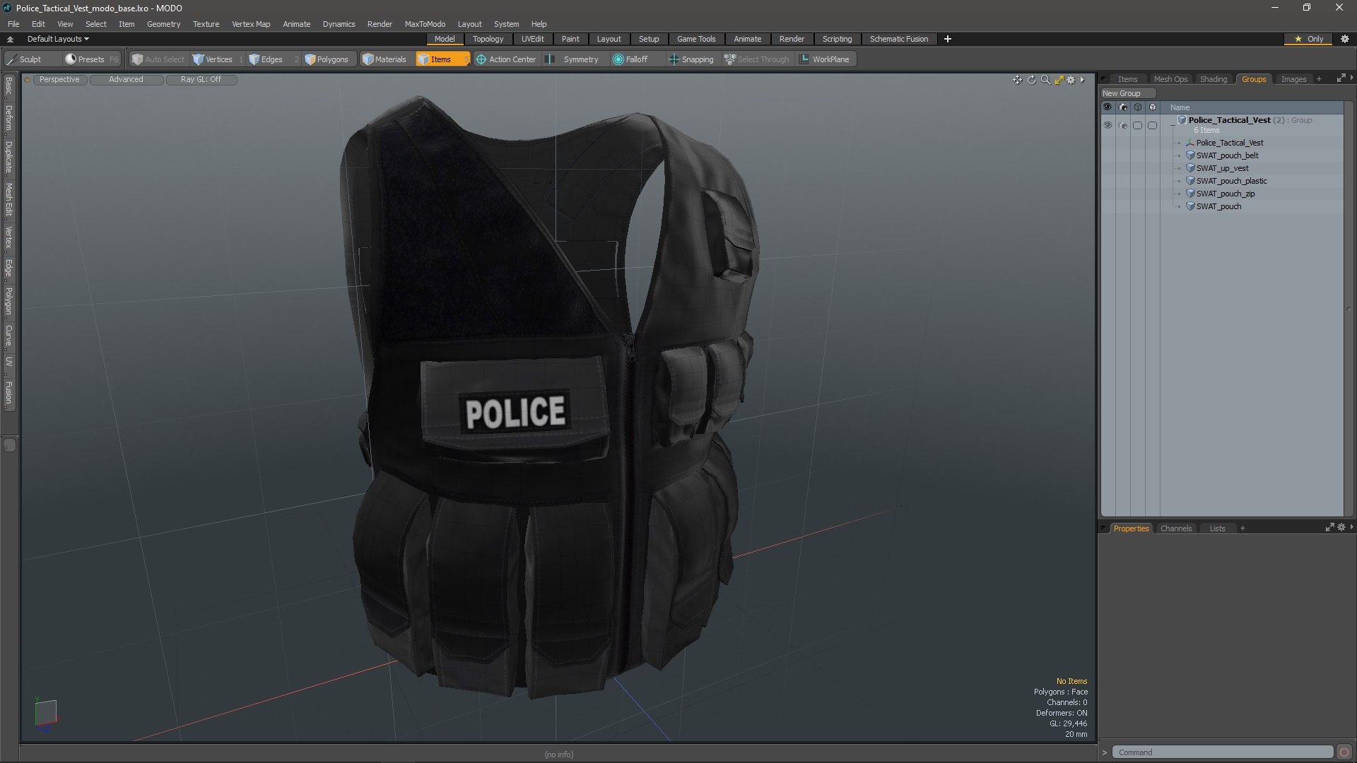 3D Police Tactical Vest Model - TurboSquid 2230271