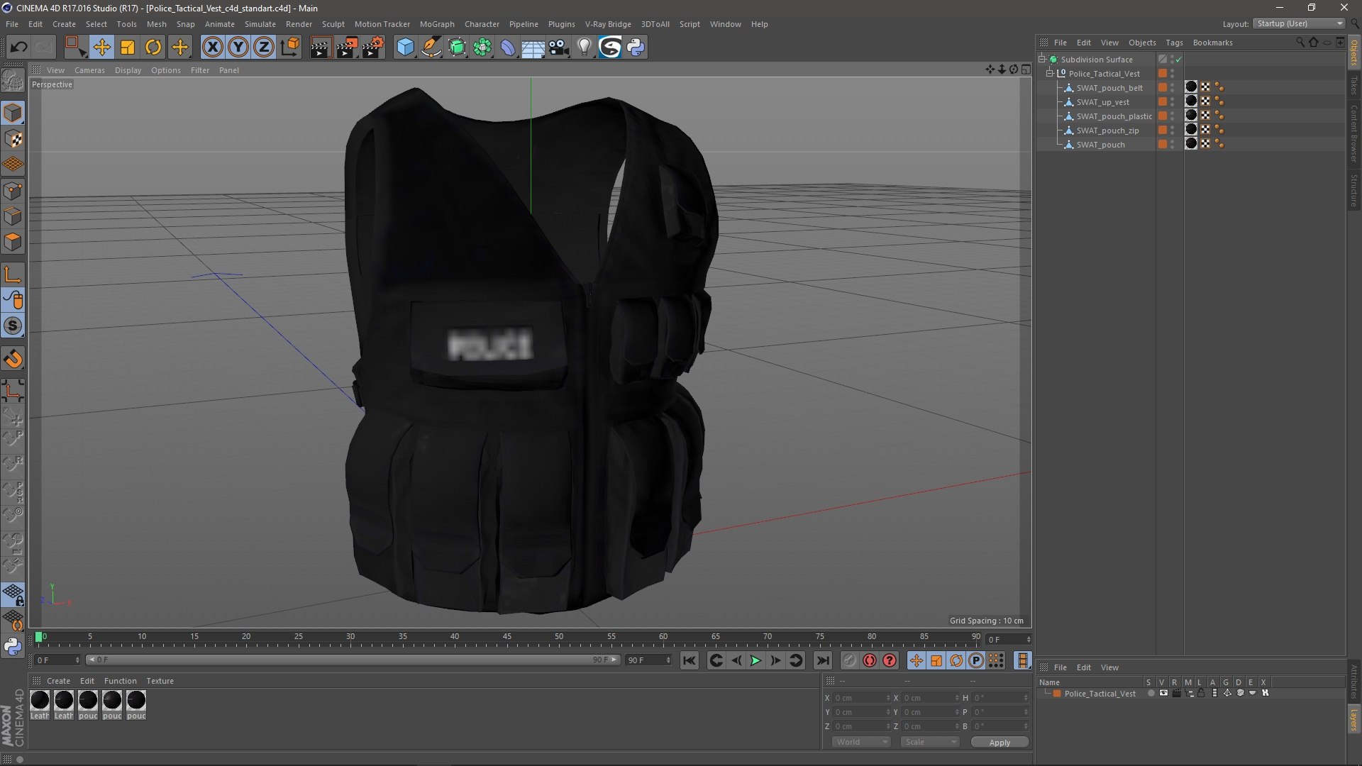 3D Police Tactical Vest Model - TurboSquid 2230271