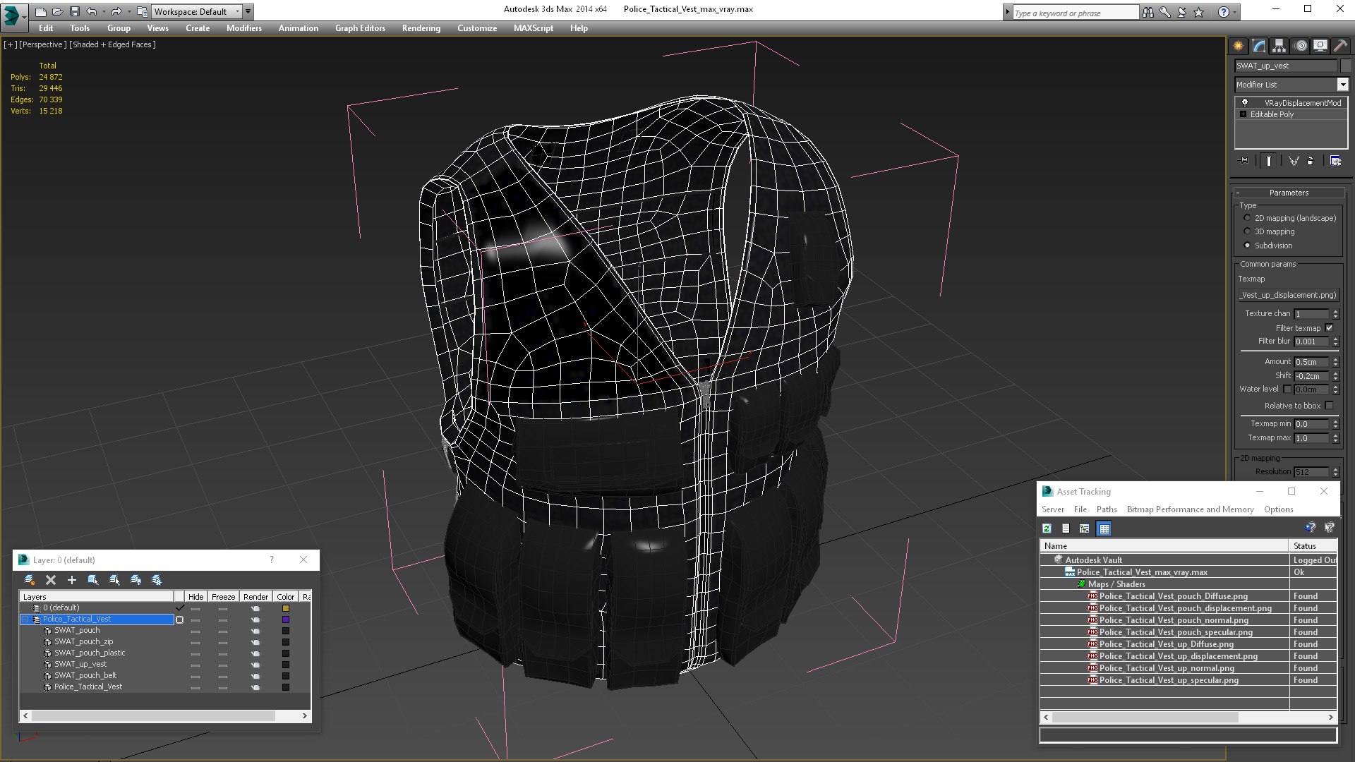 3D Police Tactical Vest Model - TurboSquid 2230271