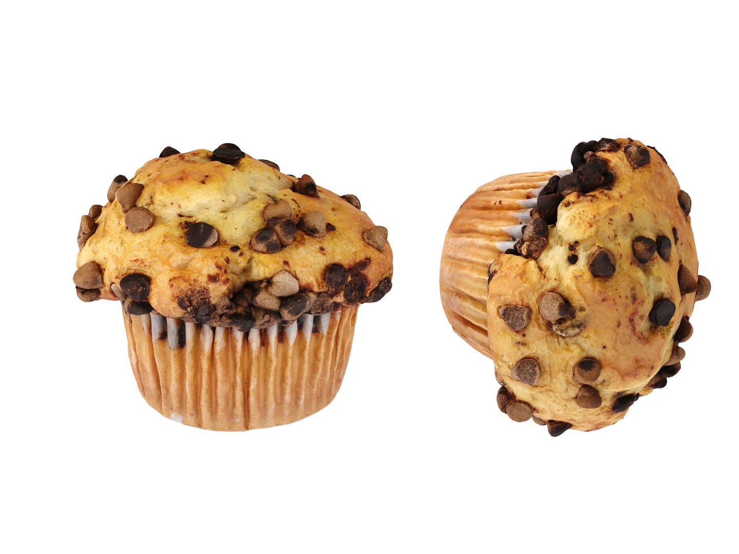 Muffin Chocolate Chip 3D Model - TurboSquid 2098418