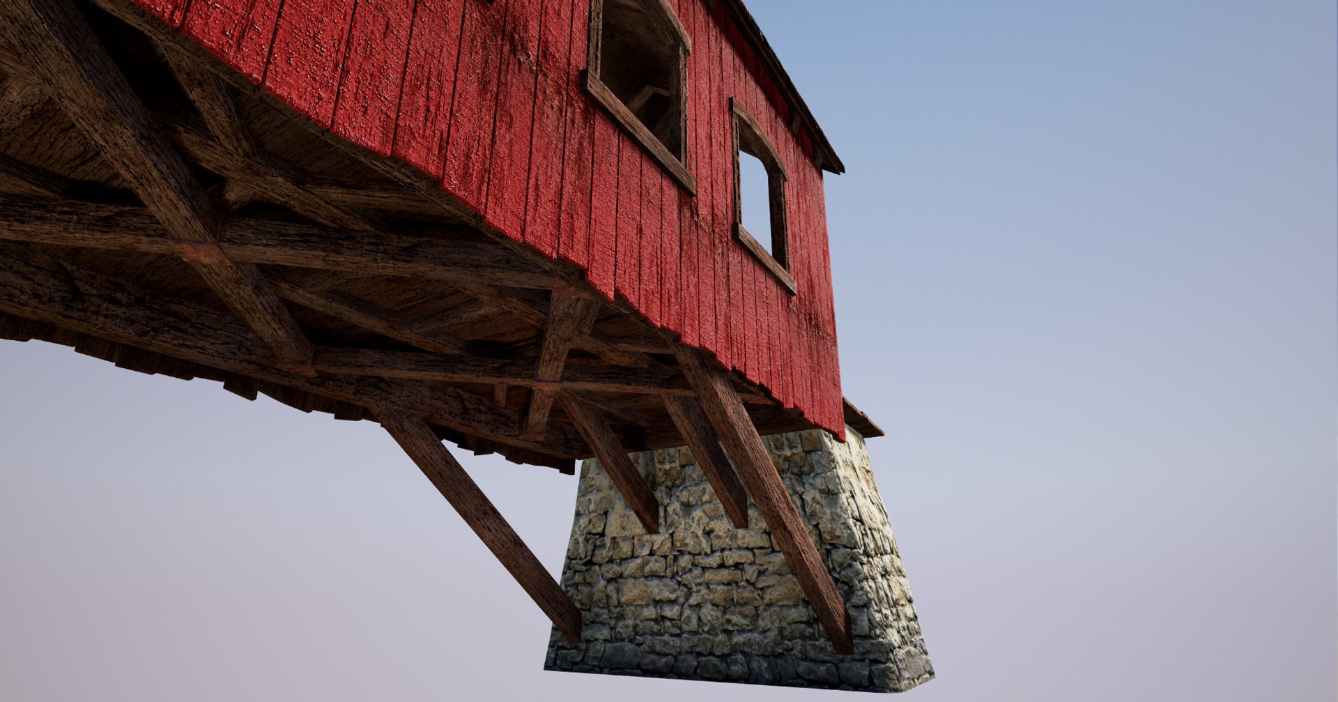 3d covered bridge model