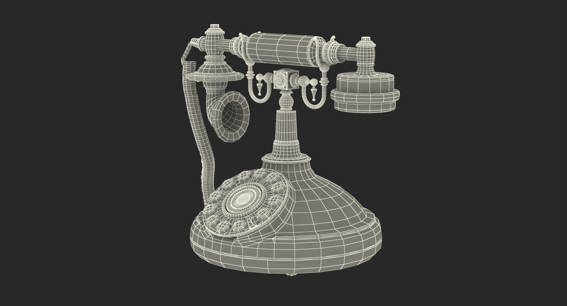 3D Vintage Antique Telephone Phone - TurboSquid 1380434