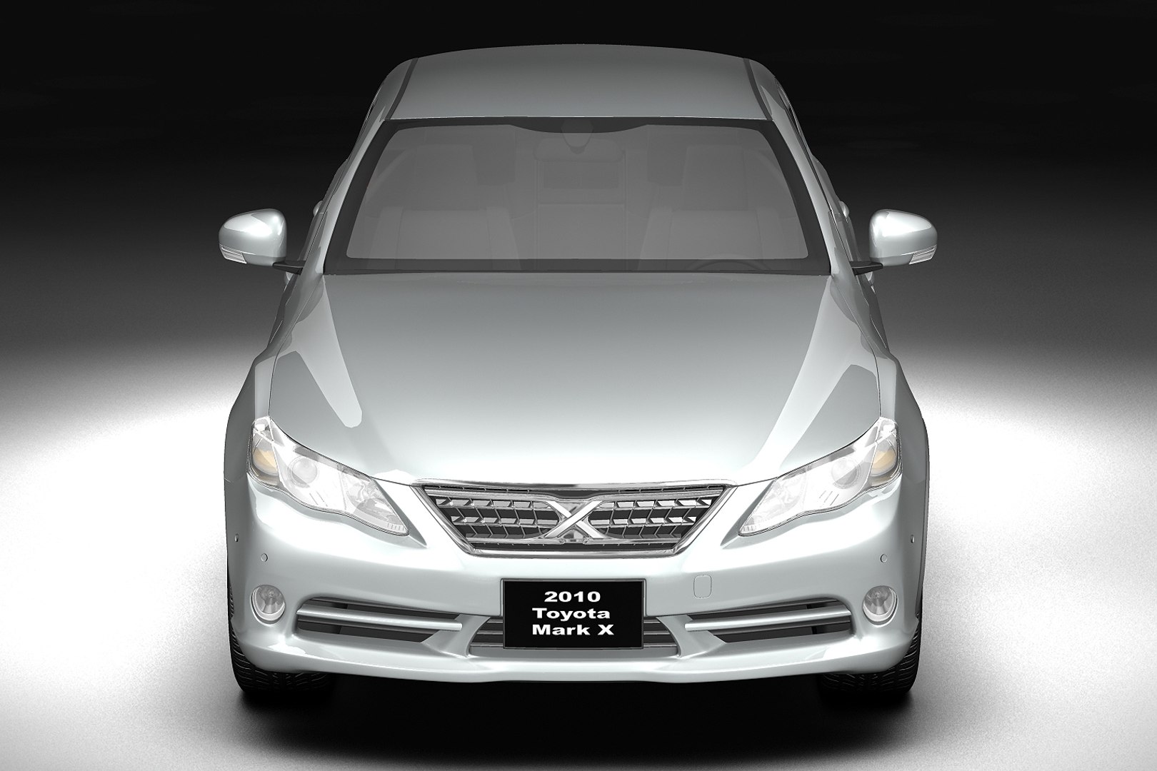 luxury sedan car 3d model