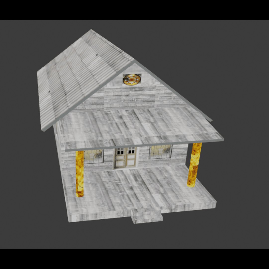 Low Poly Cabin 3D Model - TurboSquid 2325992