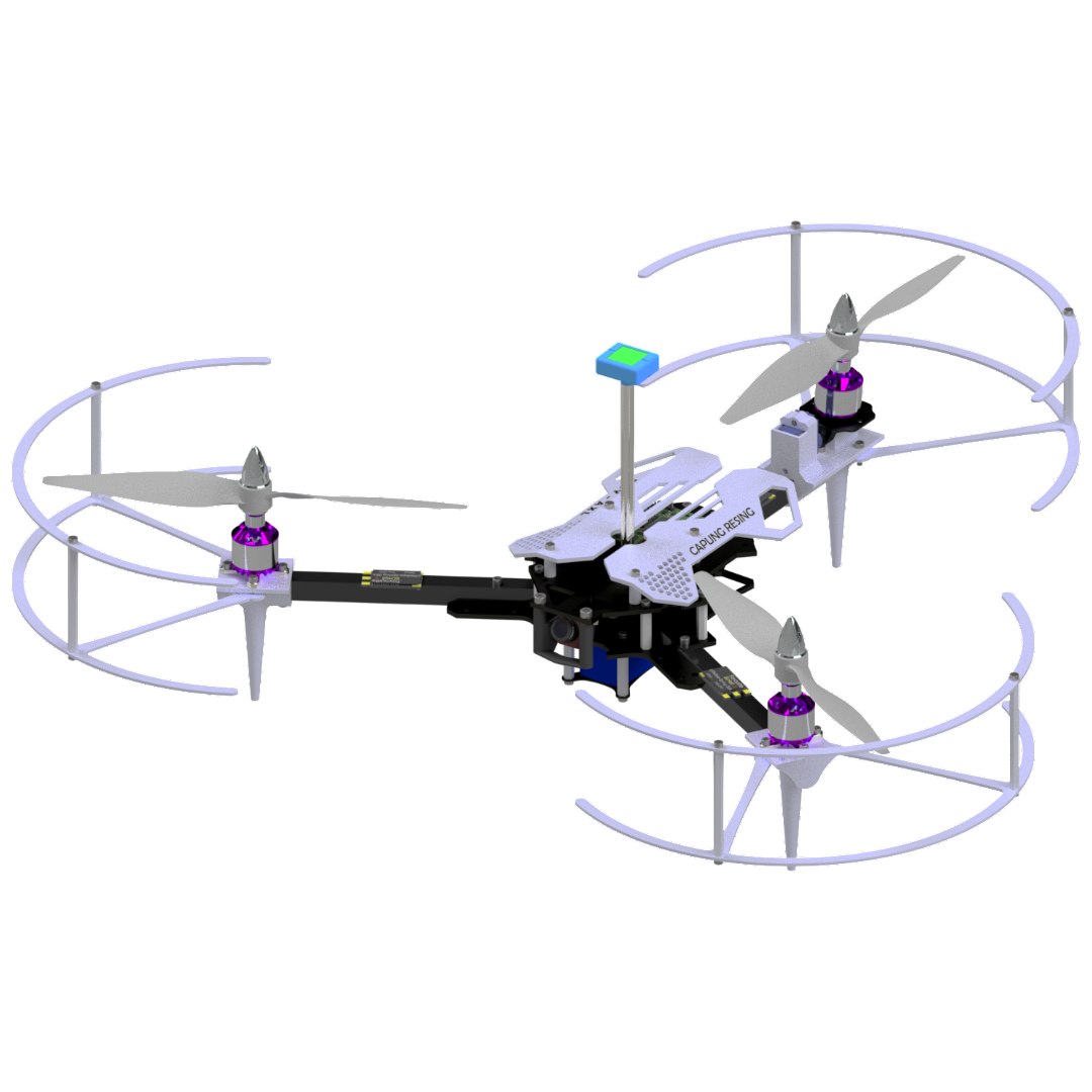 Tricopter Drone 10 3D - TurboSquid 2323973