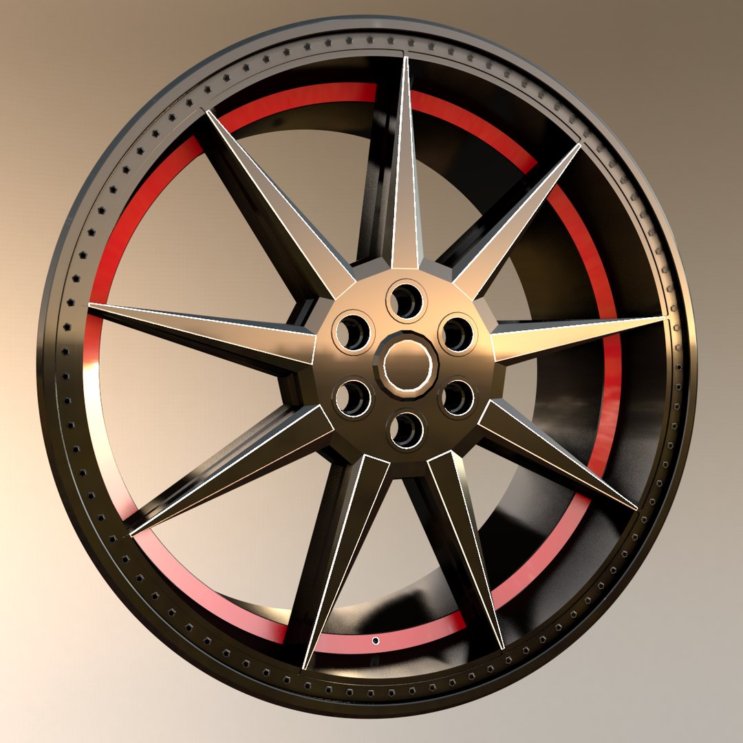 Car wheel rim Single Mesh model - TurboSquid 1749795